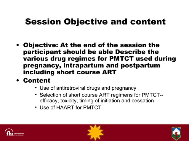 Unit 5 drug regimens for pmtct | PPT
