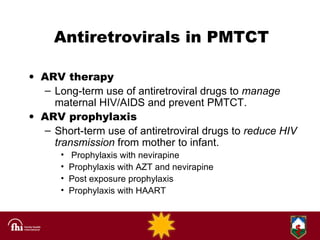 Unit 5 drug regimens for pmtct | PPT