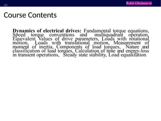 Dynamics of Electrical Drives -RDG PPT.pptx