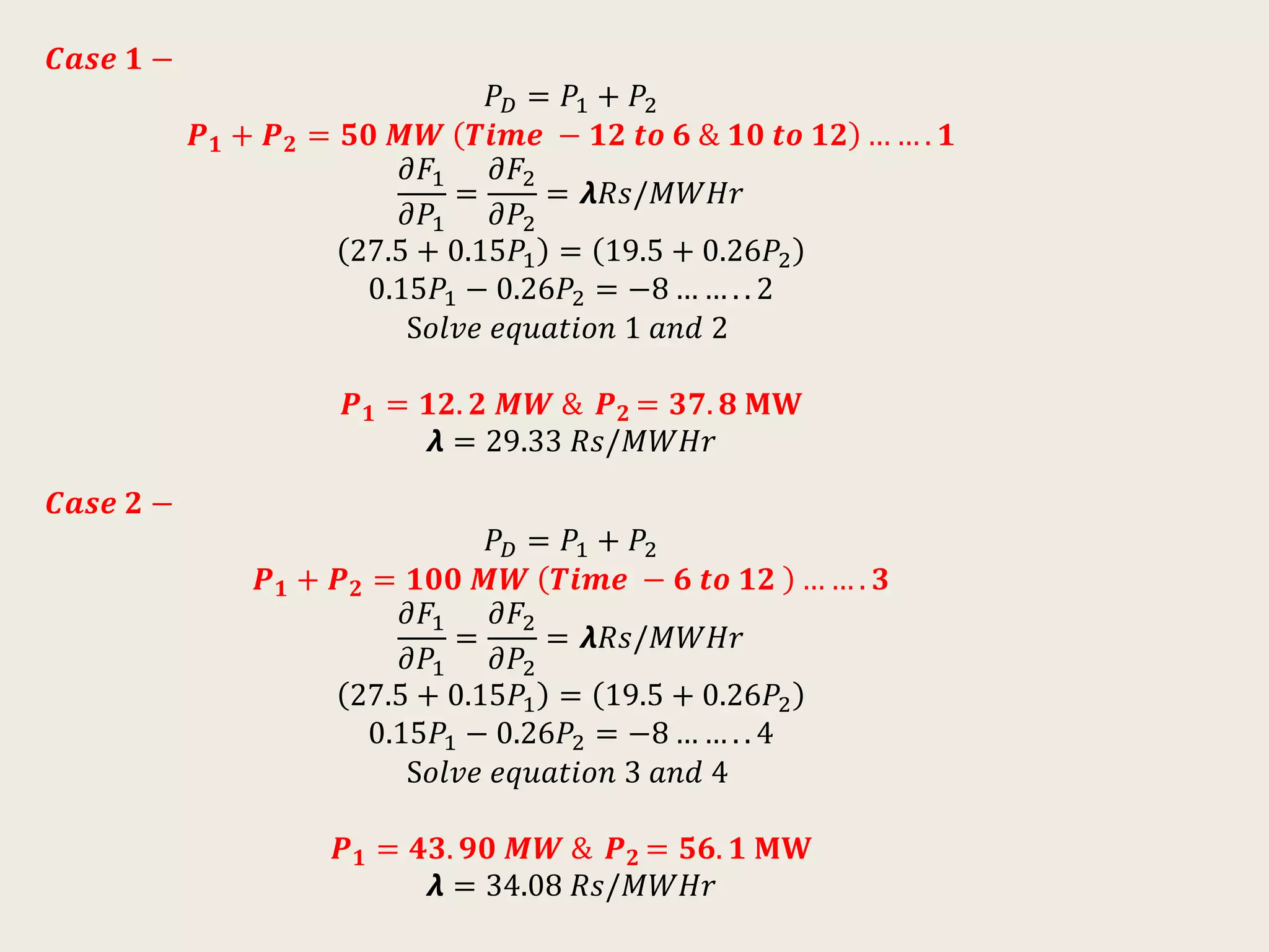 Unit 5 Economic Load Dispatch And Unit Commitment Pptx Gas And