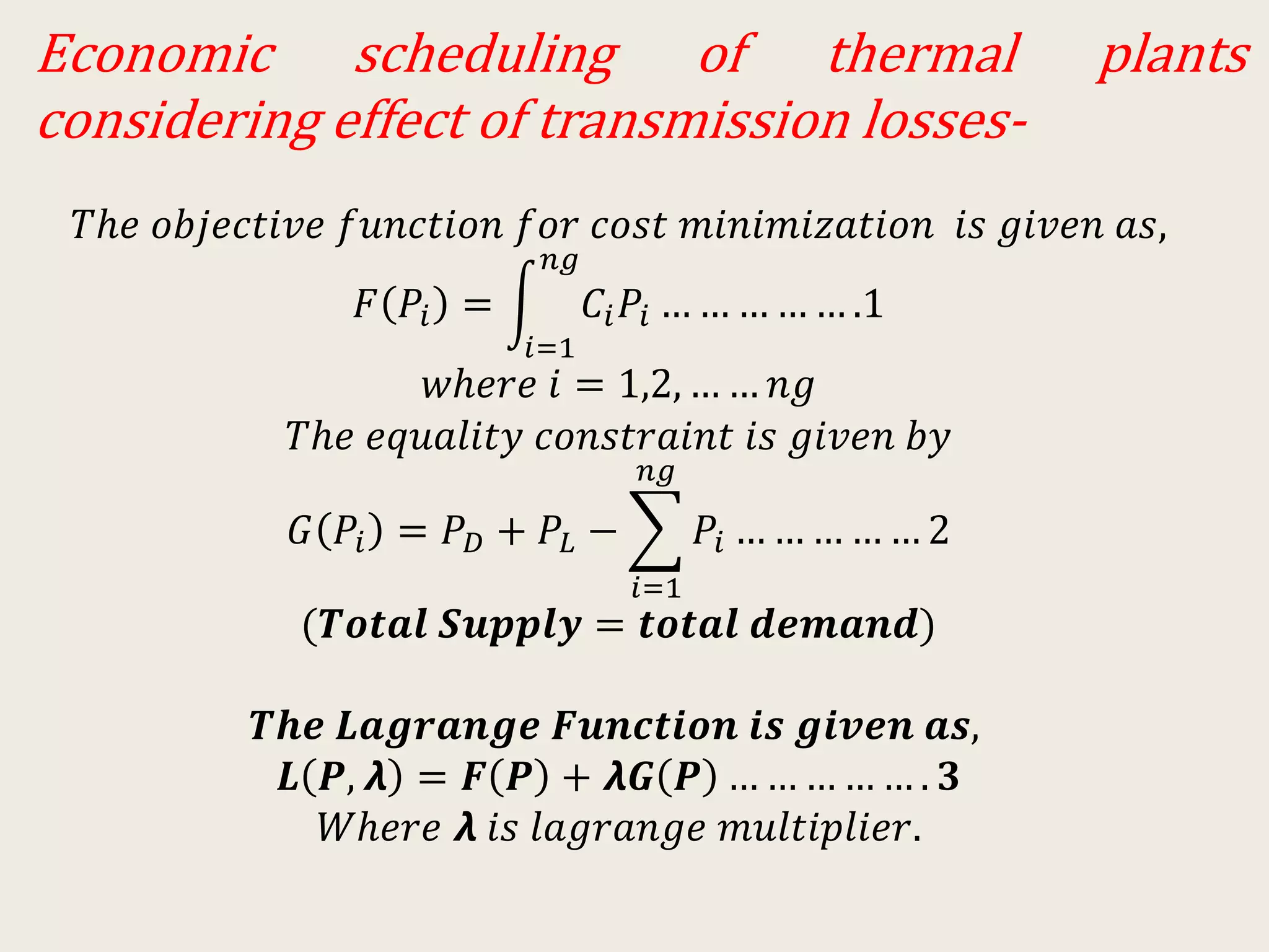 Unit 5 Economic Load Dispatch And Unit Commitment Pptx