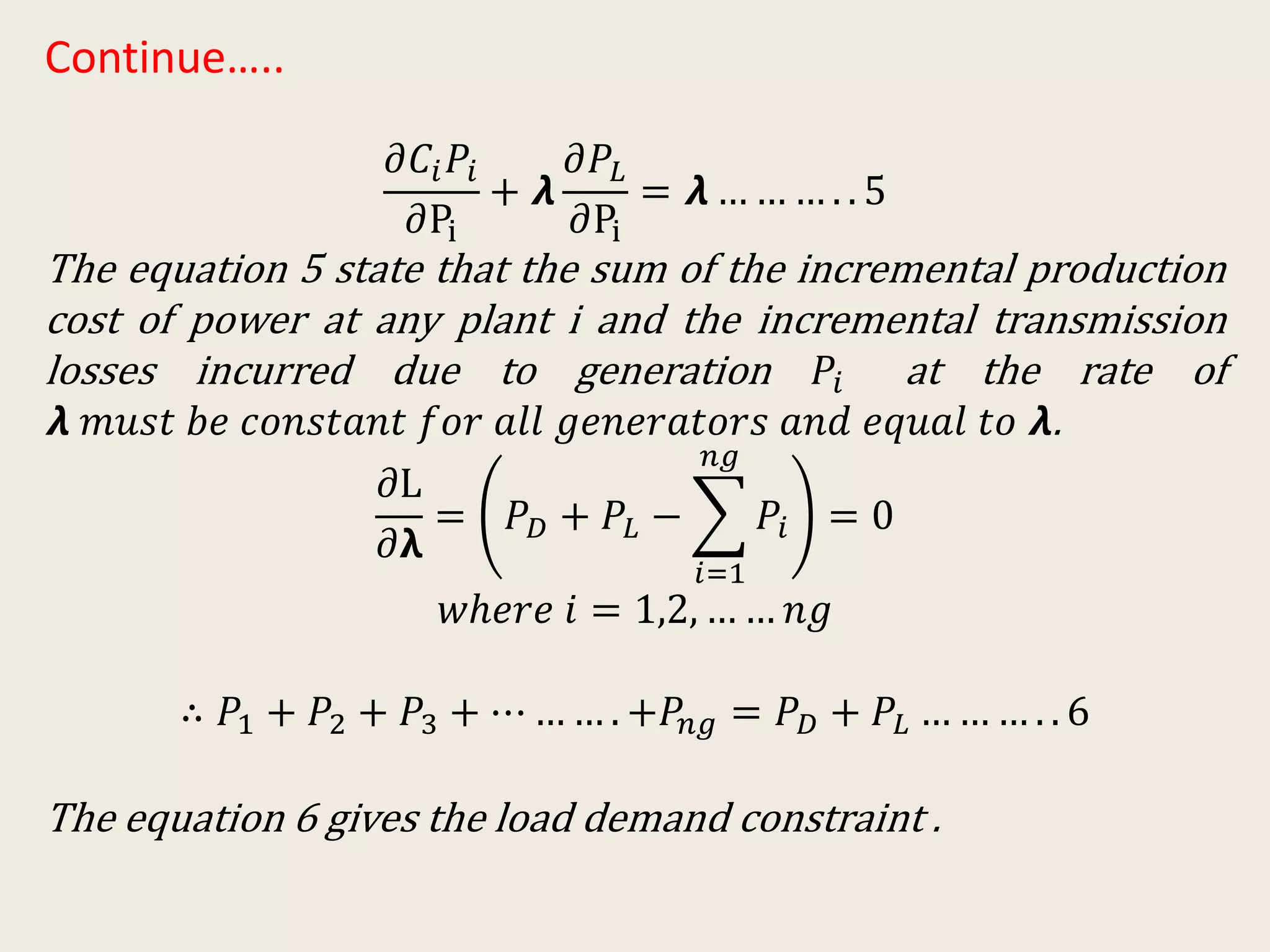 Unit 5 Economic Load Dispatch And Unit Commitment Pptx Gas And