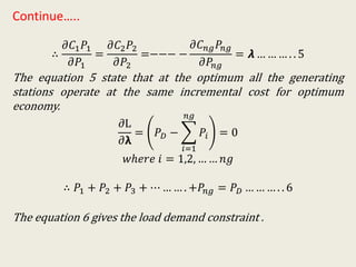 Unit 5 Economic Load Dispatch and Unit Commitment | PPTX