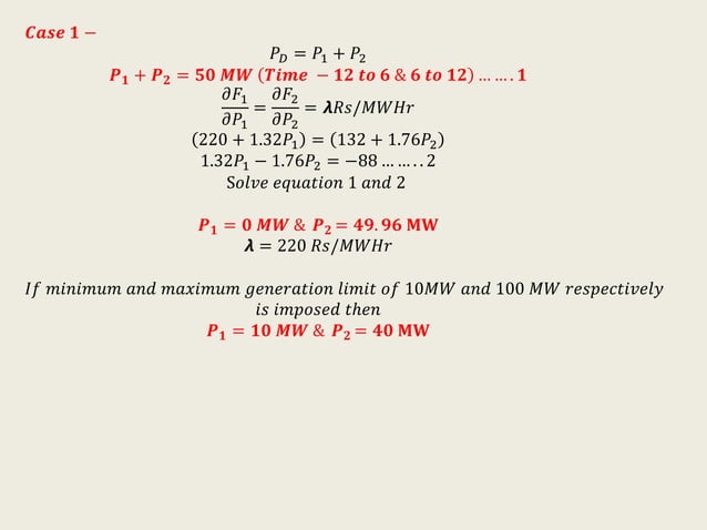 Unit 5 Economic Load Dispatch And Unit Commitment Ppt