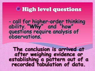 Unit 5 effective questioning and reacting techniques | PPTX