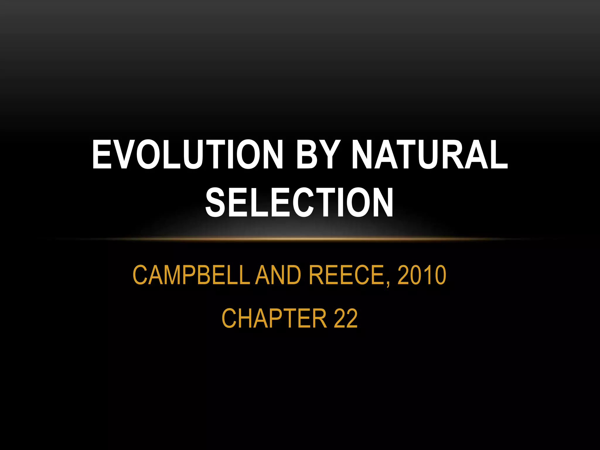 Unit 5 evolution by natural selection | PPT