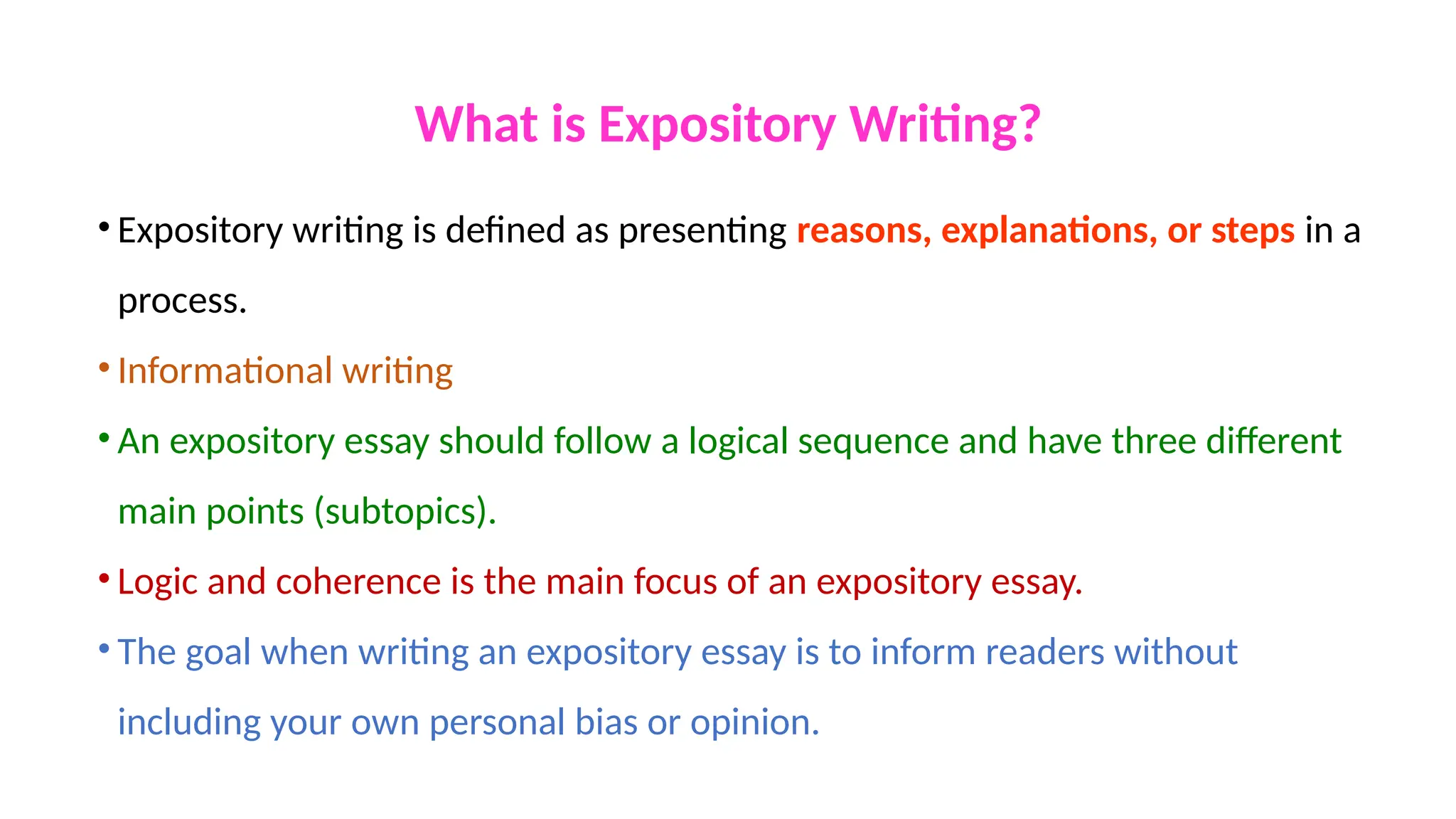 Expository Writing of Academic Writing11 | PPT