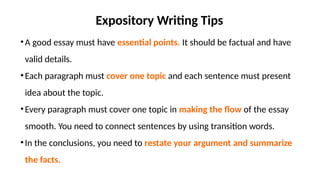 Expository Writing of Academic Writing11 | PPT