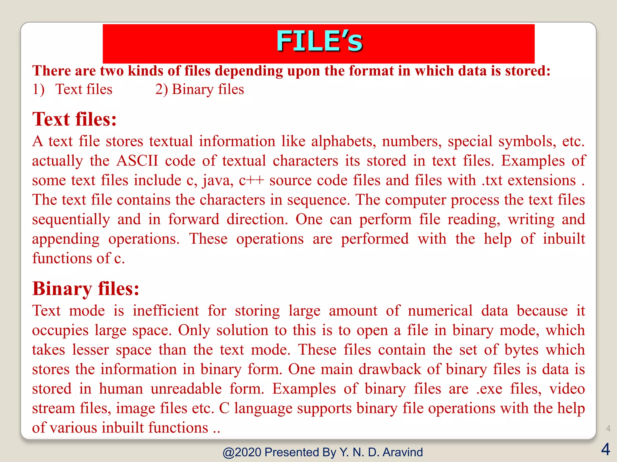 FILES IN C | PDF