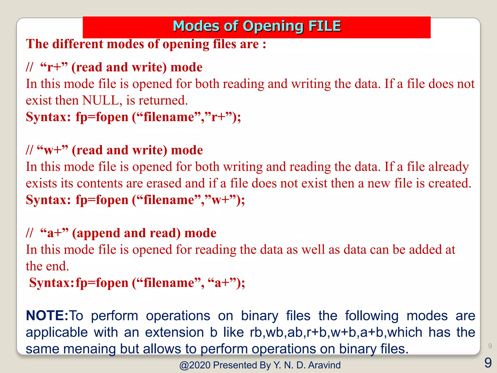 FILES IN C | PDF