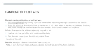 Filtration and clarification | PPTX
