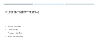 Filtration and clarification | PPTX