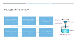 Filtration and clarification | PPTX