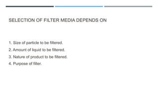 Filtration and clarification | PPT