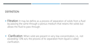 Filtration and clarification | PPT