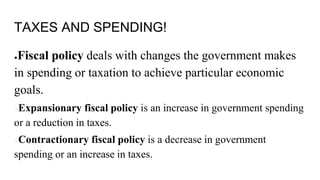 Unit 5 fiscal and monetary policy | PPTX