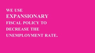 Unit 5 fiscal and monetary policy | PPTX