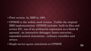 Unit 5 general principles, simulation software | PPT