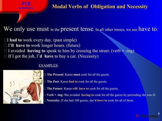 Unit 5 Grammar Contents Modals Verbs of obligation and necessity | PPT