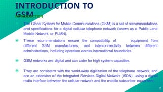 Comprehensive Overview of GSM Technology: Architecture and Applications ...