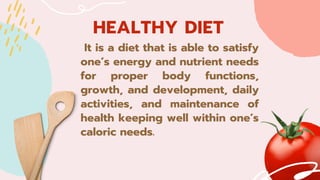 Unit 5 Healthy Eating Habits - PATHFIT 1 Movement Enhancement | PDF