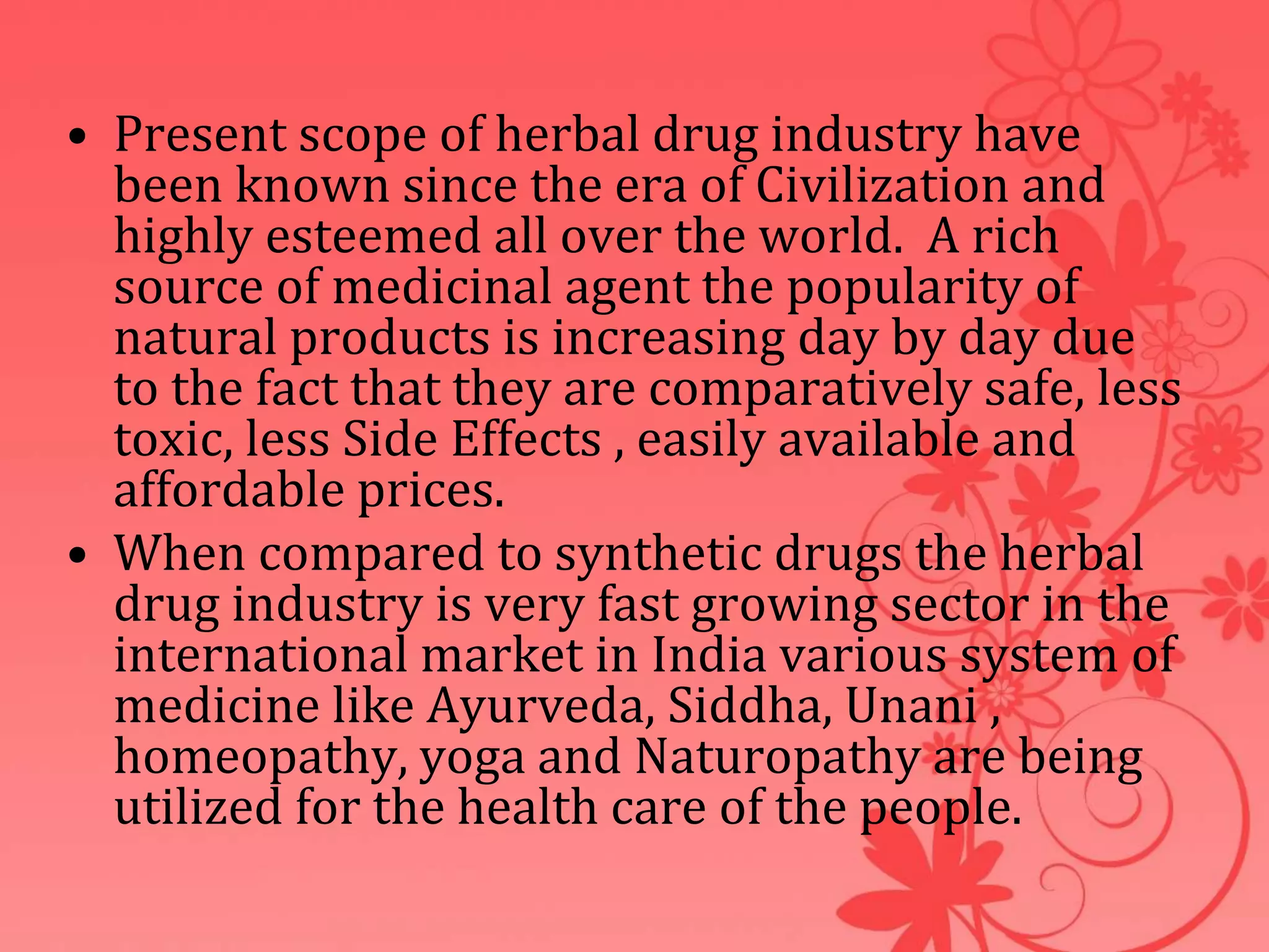Herbal Drug Technology Unit 5 | PPTX