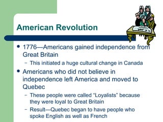 Unit 5 Historyof Canada Part One | PPT