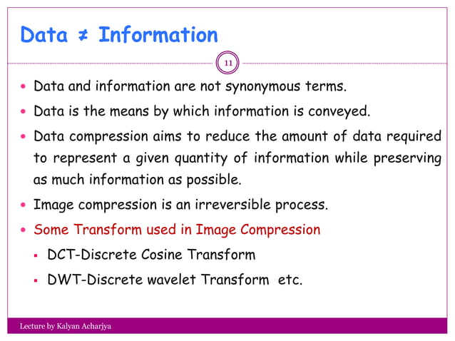 Introduction to Image Compression | PPTX
