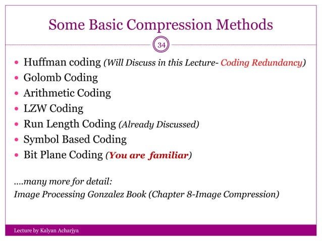 Introduction to Image Compression | PPTX