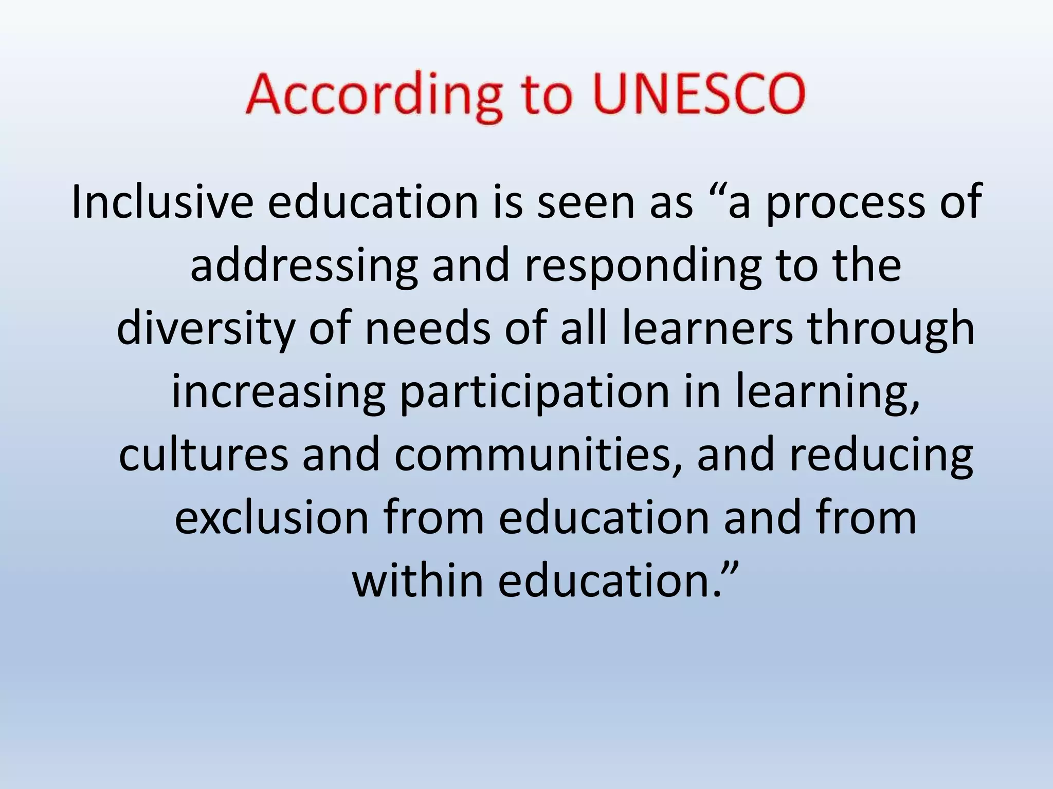 Inclusive Education - Inclusion Strategies | PPTX