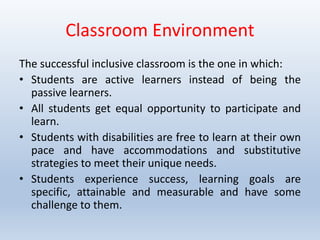 Inclusive Education - Inclusion Strategies | PPTX