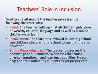 Inclusion Classroom Strategies