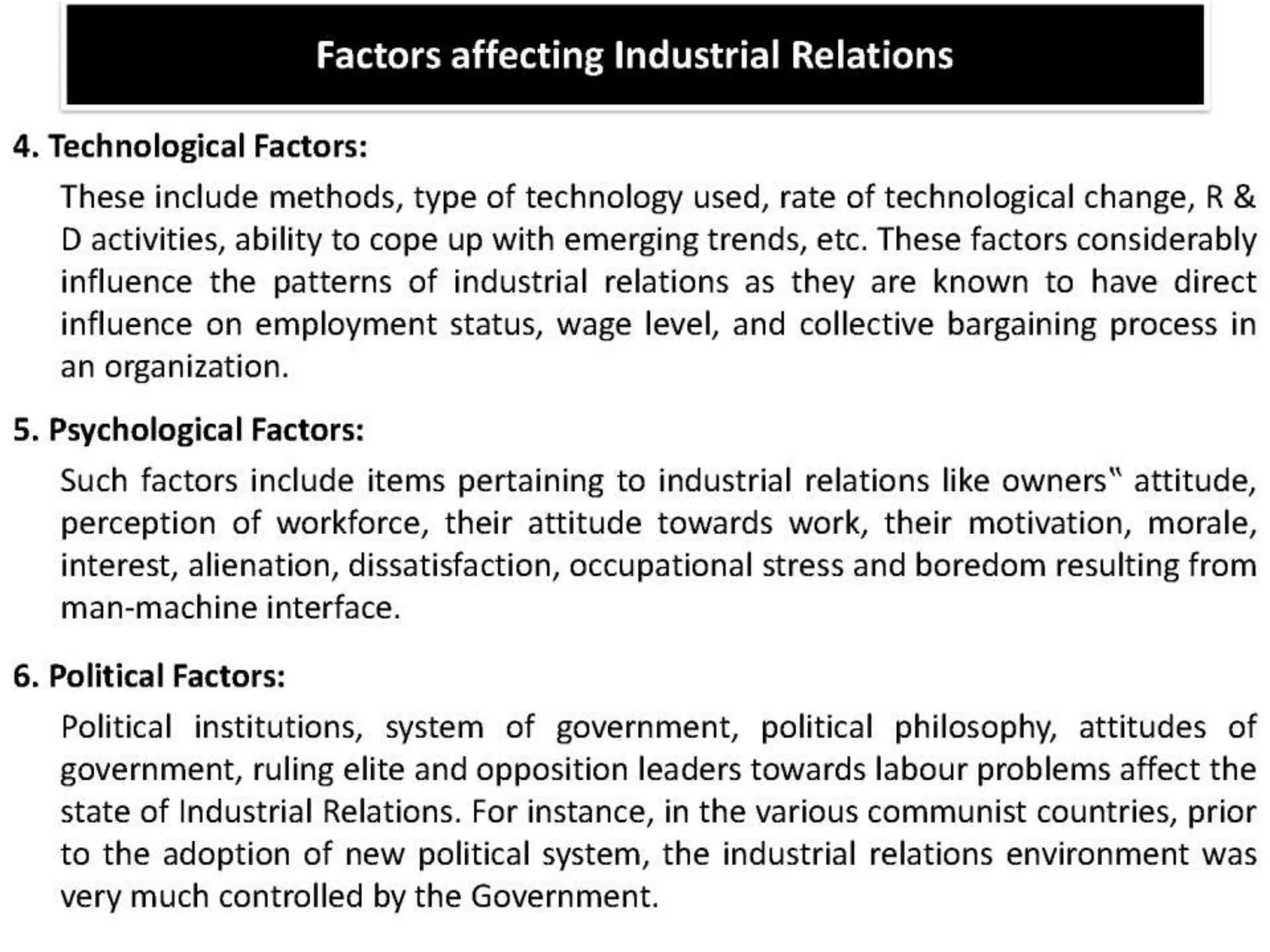 Human Resource Management : Industrial Relations | PPTX