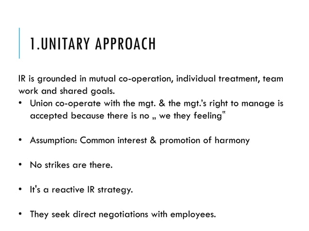Human Resource Management : Industrial Relations | PPTX | Business | Business and Finance