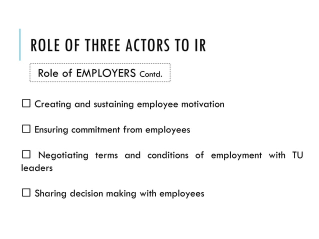 Human Resource Management : Industrial Relations | PPTX | Business | Business and Finance