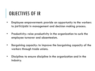 Human Resource Management : Industrial Relations | PPTX
