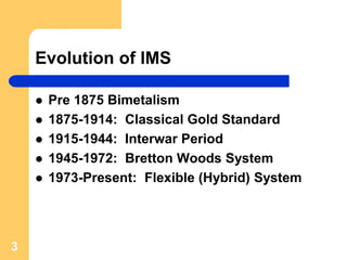 International monetary system | PPT
