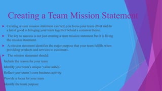 INTRA TEAM PROCESS IN LEADERSHIP | PPTX