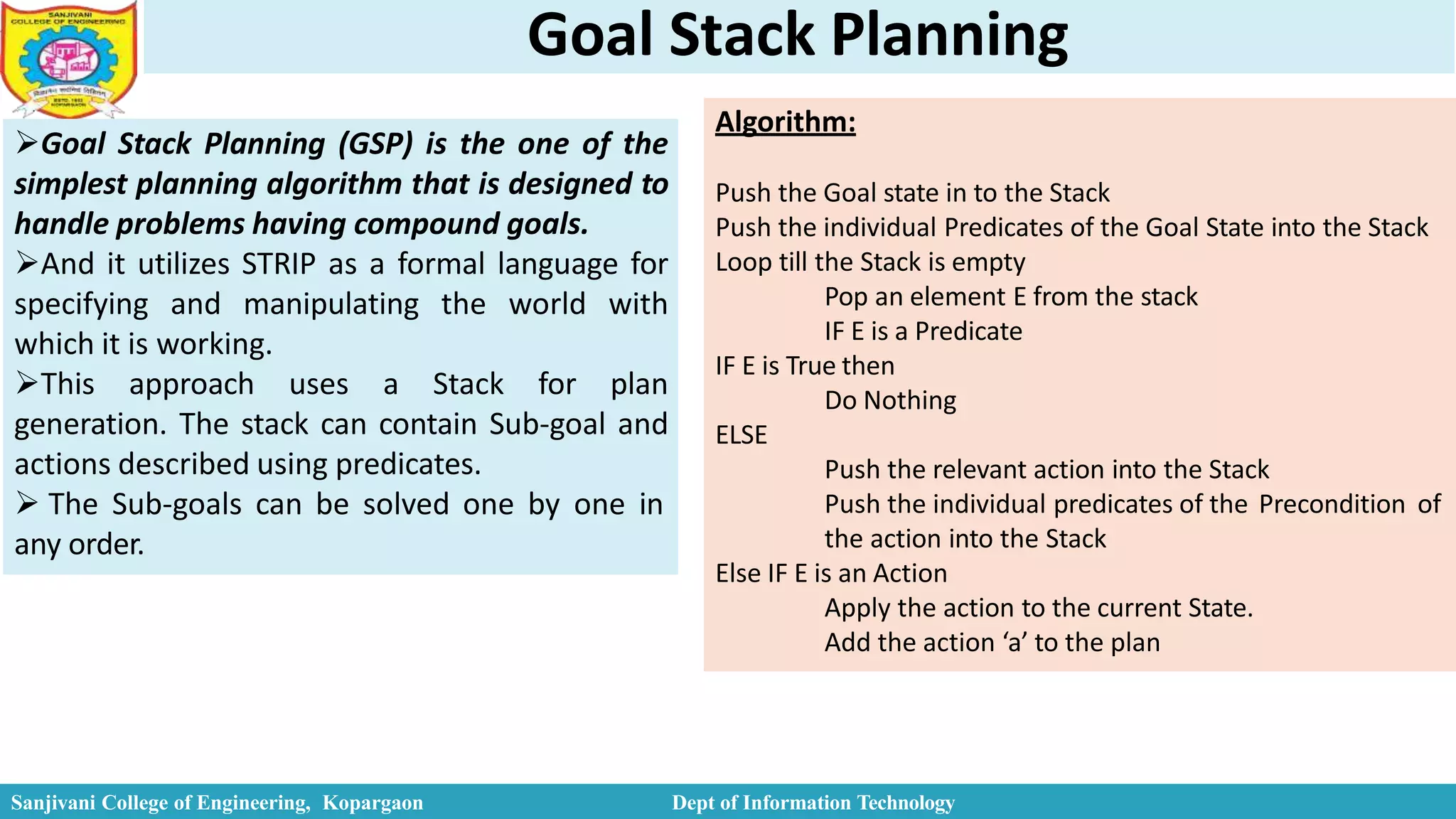 Unit 5 Introduction to Planning and ANN.pptx