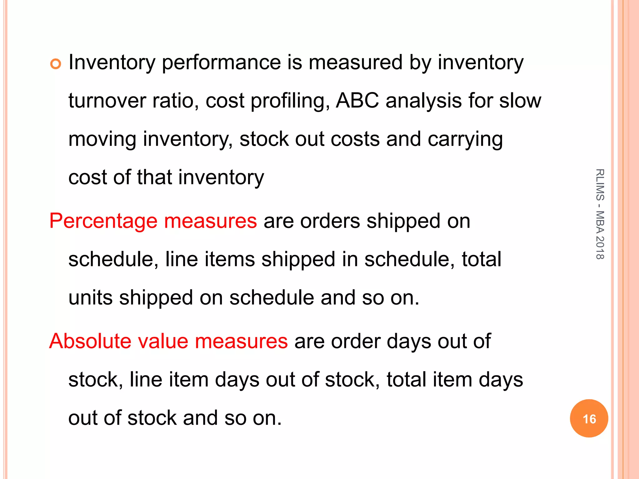 Unit 5 inventory management processes | PPTX