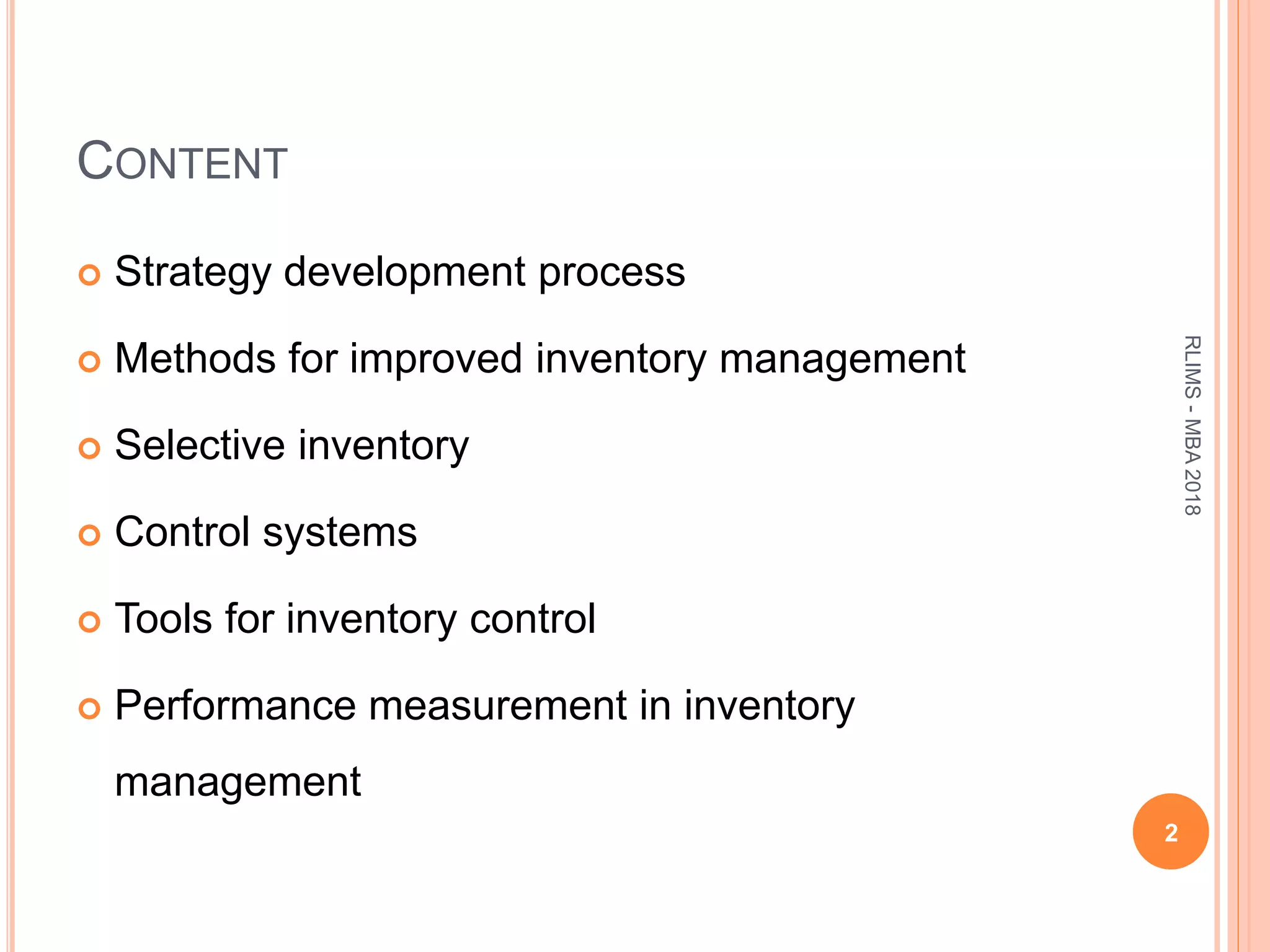 Unit 5 inventory management processes | PPTX