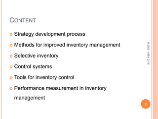 Unit 5 inventory management processes | PPTX