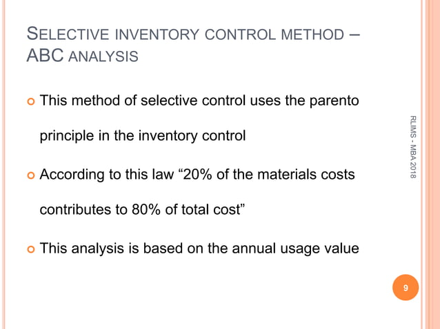 Unit 5 inventory management processes | PPTX