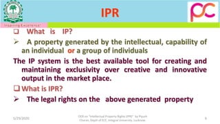 Unit 5 - Intellectual Property Rights | PDF