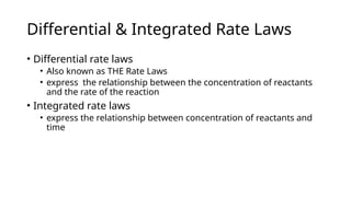 Unit 5 Kinetics part 1 upload - Reaction rate, Rate Law and Order of ...