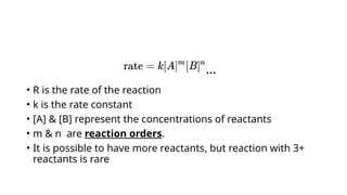 Unit 5 Kinetics part 1 upload - Reaction rate, Rate Law and Order of ...