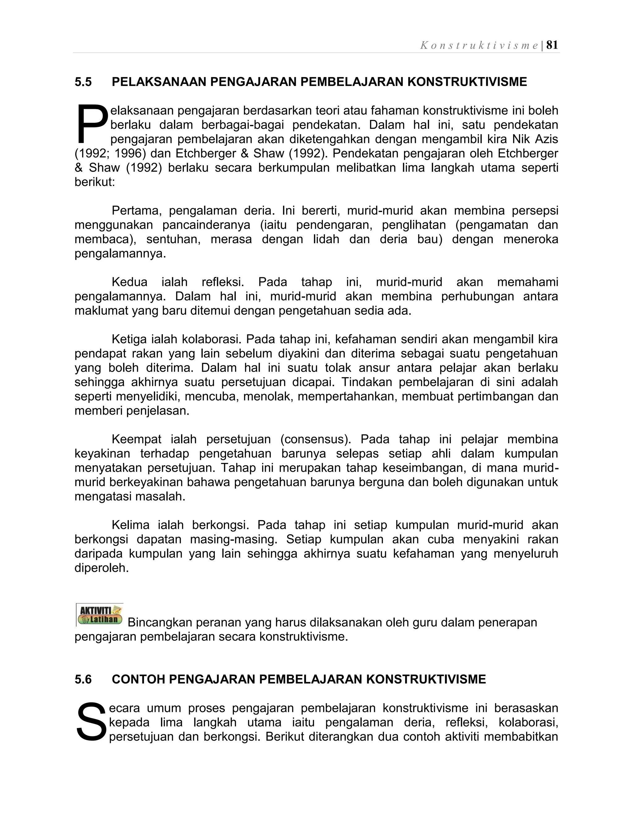 Unit 5 konstruktivisme | PDF