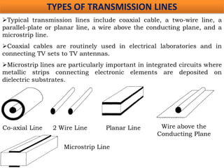 Unit_5_Lecture-1_introduction, types, parameters of transmission lines | PDF | Physics | Science