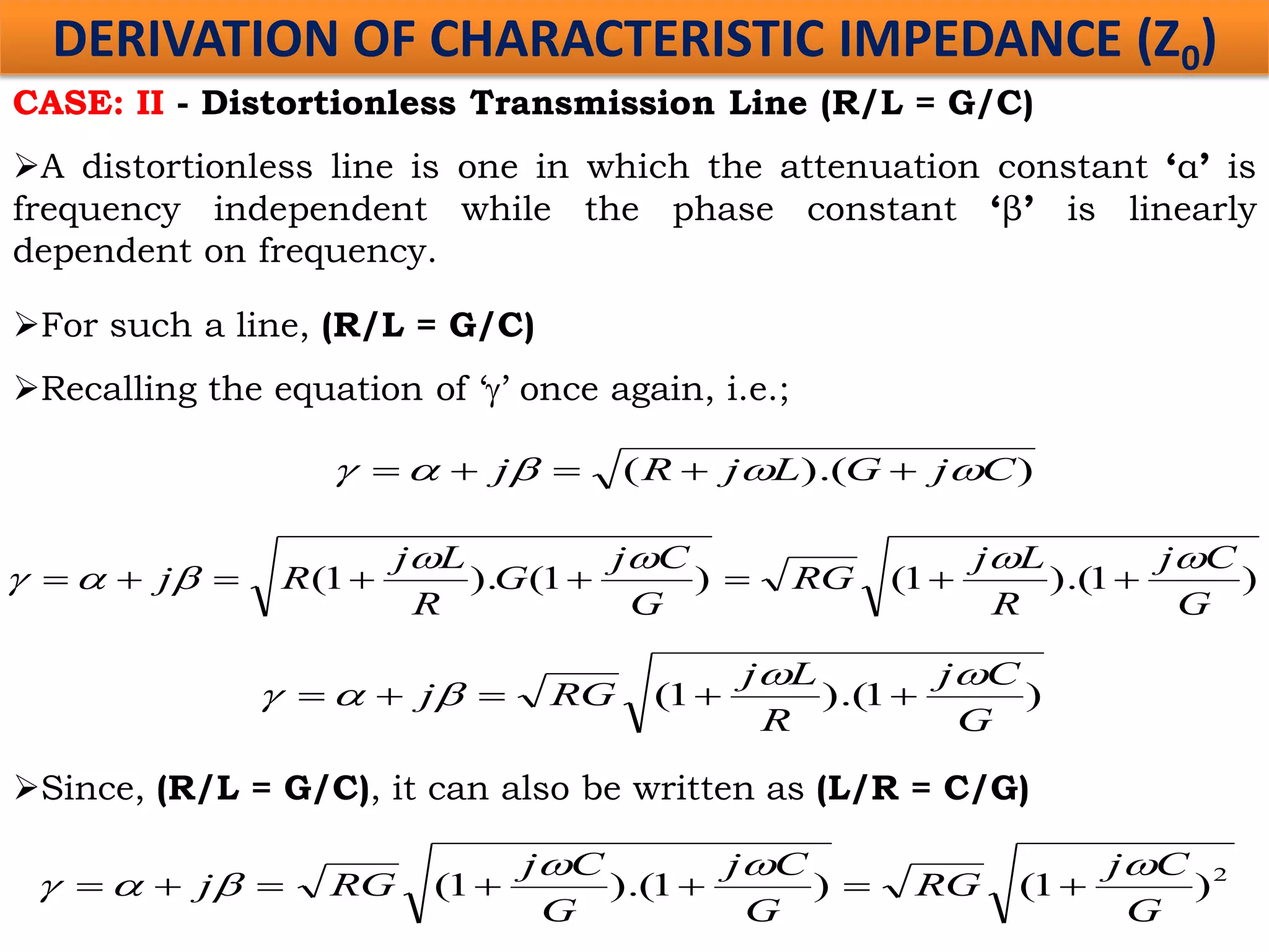 Unit_5_Lecture-2_characteristic impedance of the transmission line | PDF