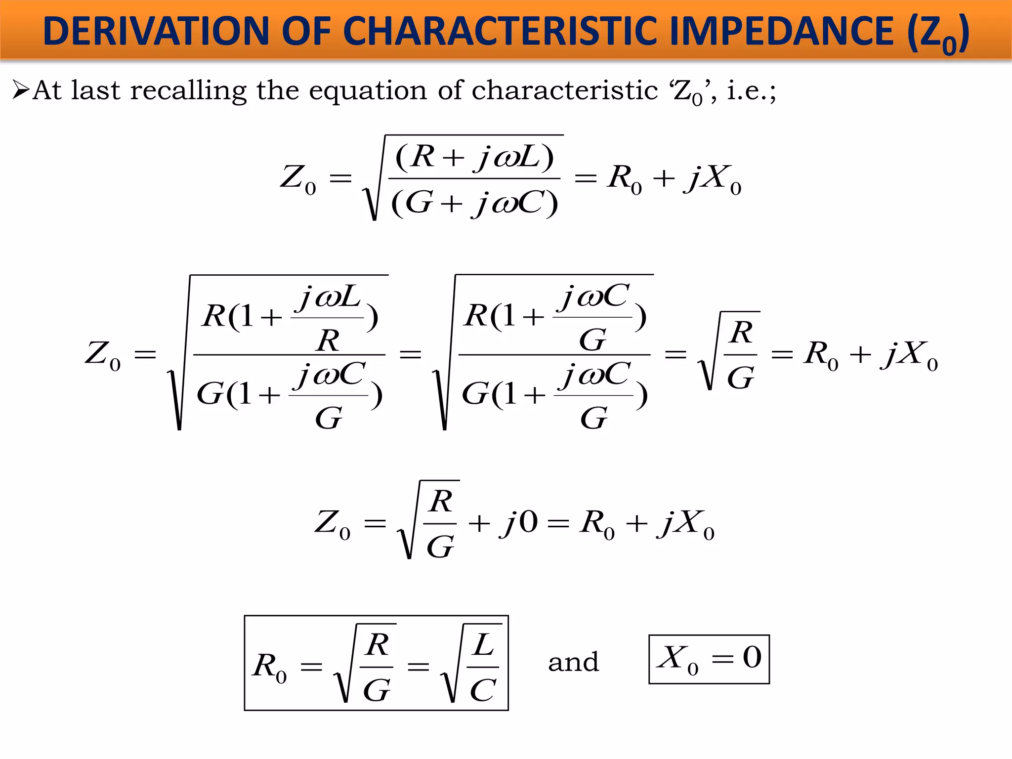 Unit_5_Lecture-2_characteristic impedance of the transmission line | PDF
